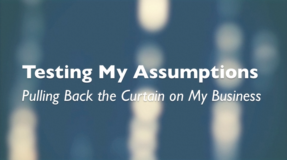 Testing My Assumptions: Pulling Back the Curtain on My Business ...